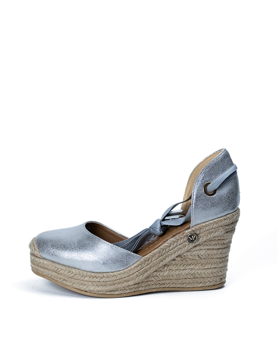 Misisipi Listón Plateado - Alpargata baja – michplas tienda